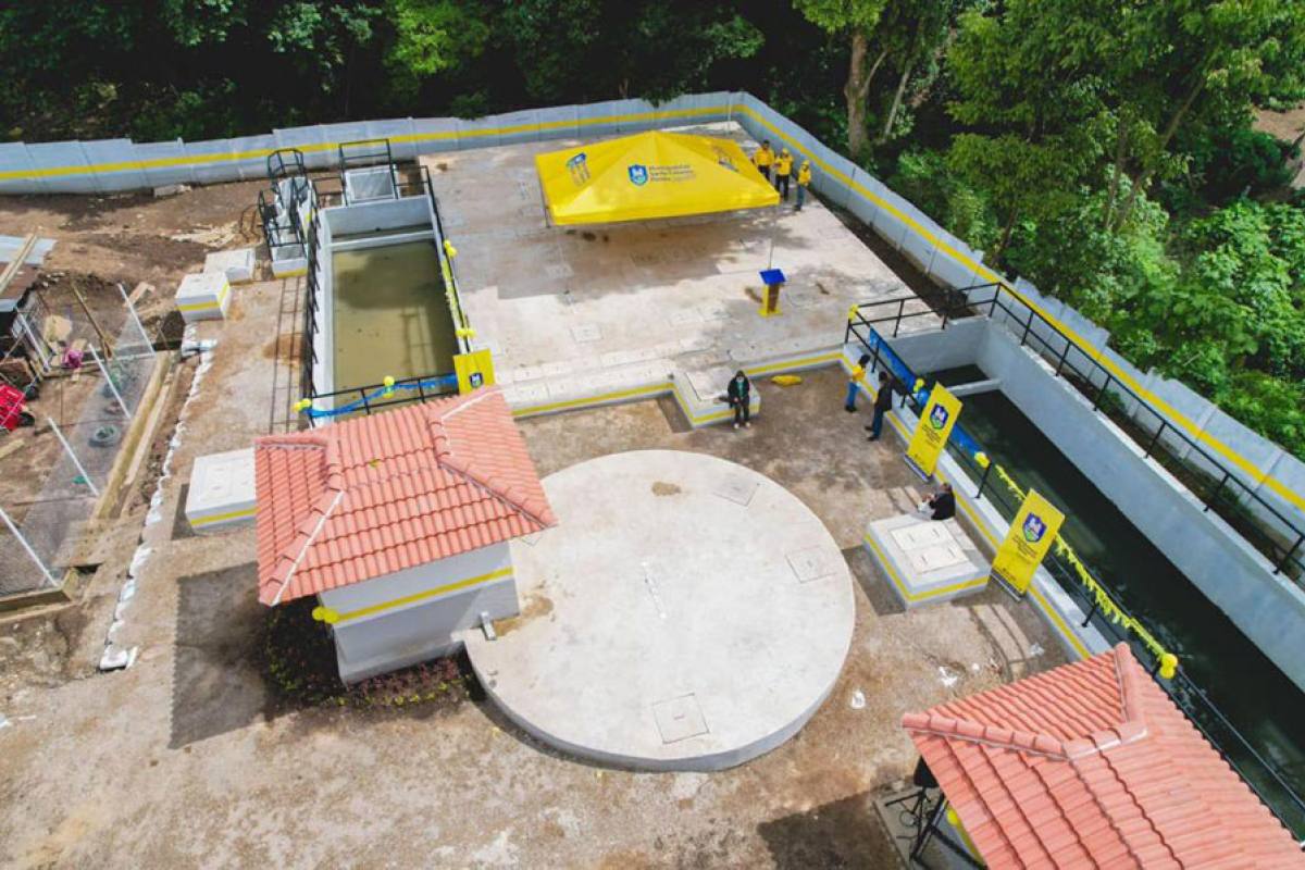 Planta de tratamiento "Joya del Mora" es inaugurada en aldea El Pajón