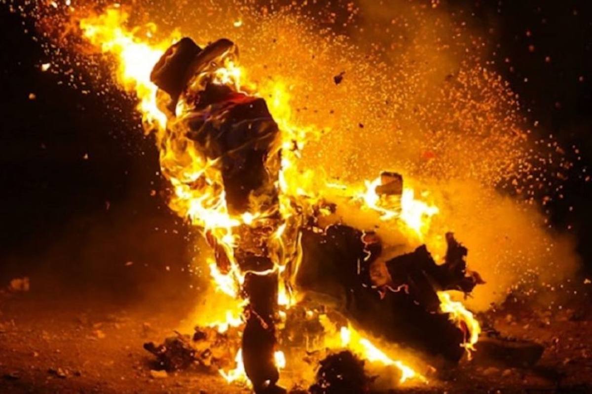 Origen de la quema de muñecos de año viejo