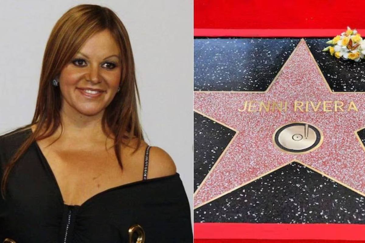 Vandalizan estrella de Jenni Rivera en el Paseo de la Fama