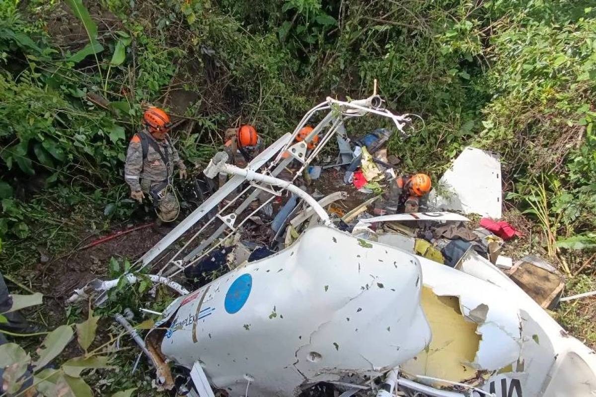 Escuintla: Localizan helicóptero y confirman muerte de tripulantes