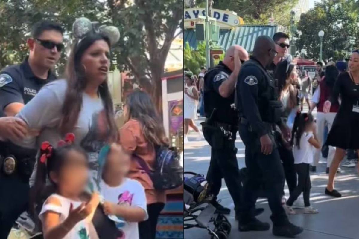 Madre arrestada en Disneyland frente a sus dos hijas se pronuncia
