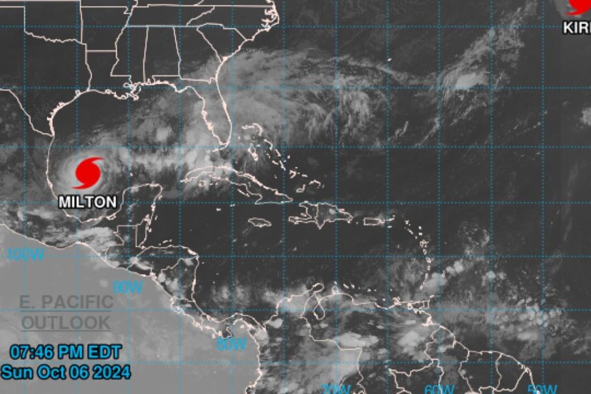 Tormenta tropical Milton se fortalece y se vuelve huracán