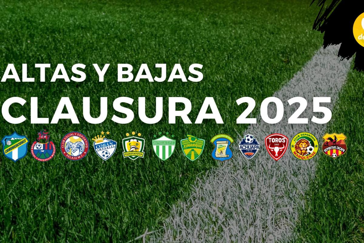 Altas y bajas para el Clausura 2025 de la Liga Guate Banrural